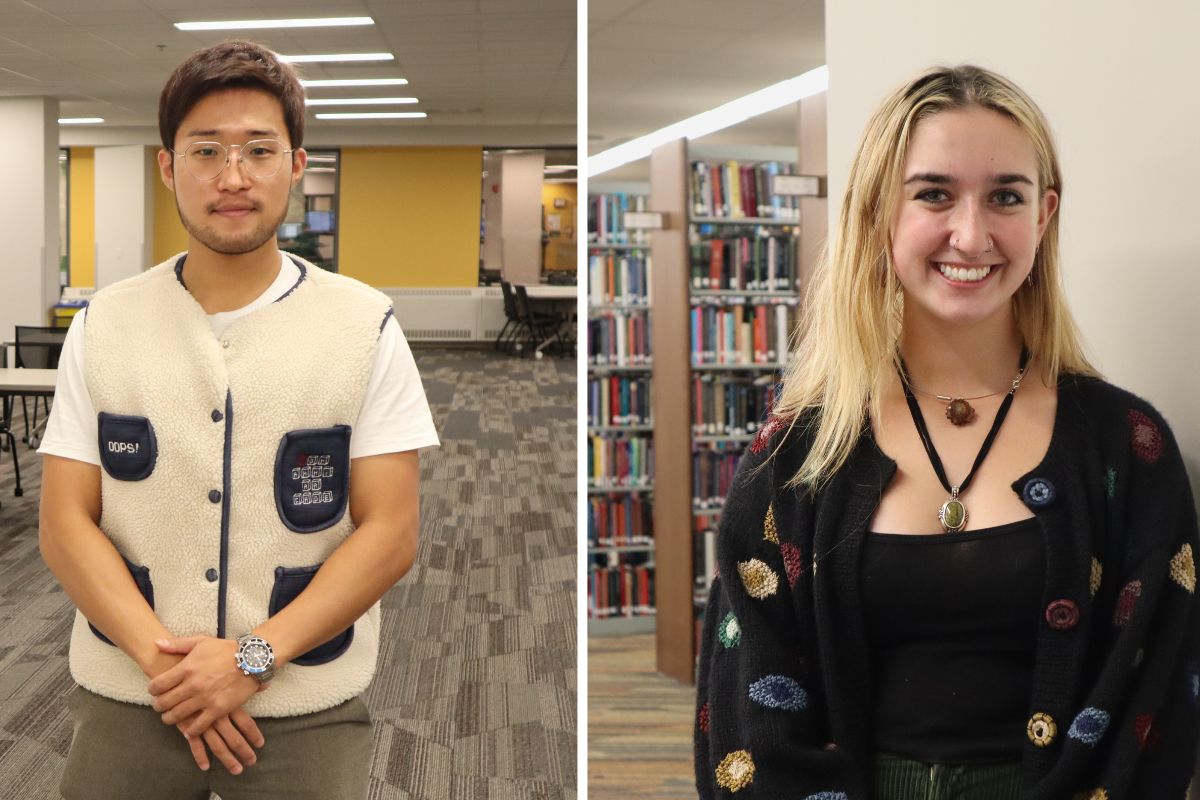 Two student artists create technology and nature-inspired murals in ...