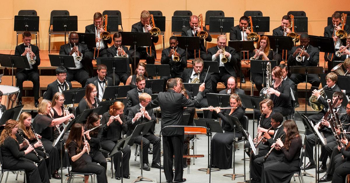 University Concert and Symphonic bands in concert together | Western ...
